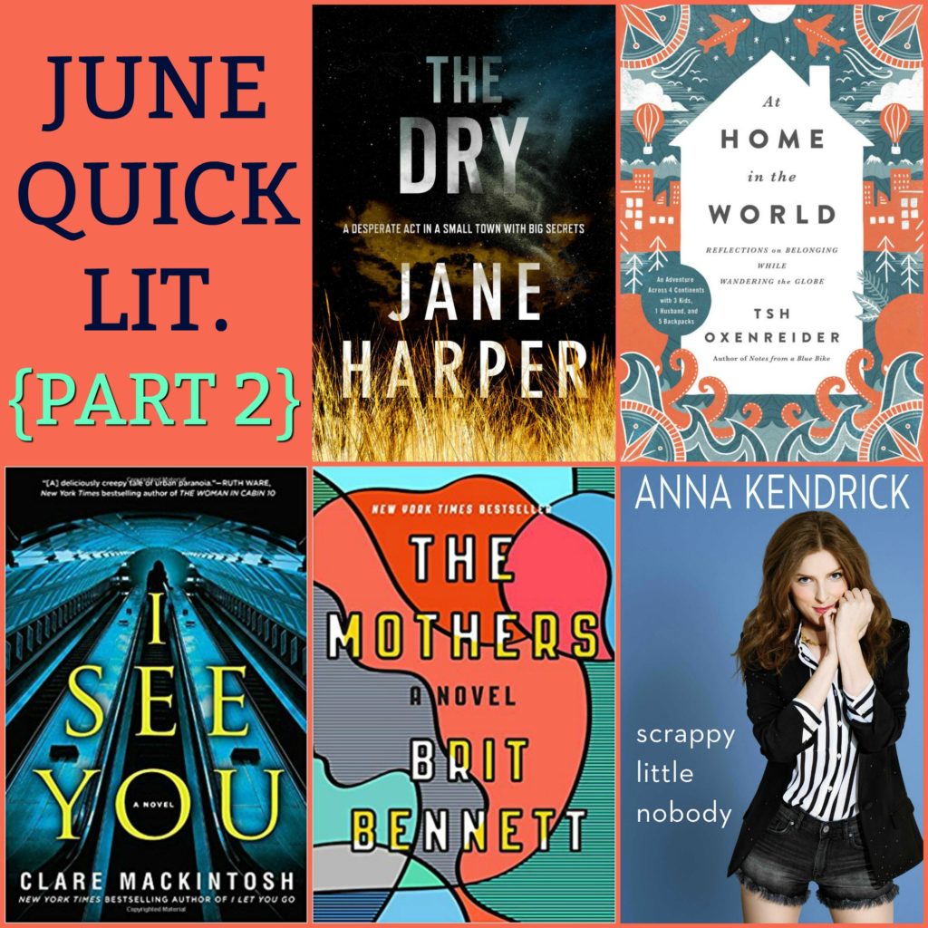 Quick Lit: Reading Wrap Up, Part 2 // June 2017 – KendraNicole.net