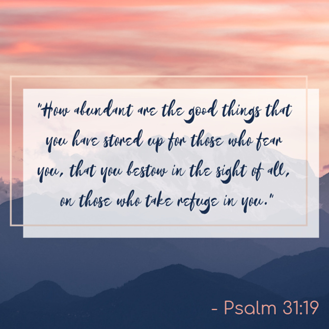 October Verse Of The Month Psalm 31 19 KendraNicole October Verse Of The Month Psalm 31 19 KendraNicole