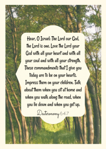 April Verse of the Month: Deuteronomy 6:4-7 – KendraNicole.net