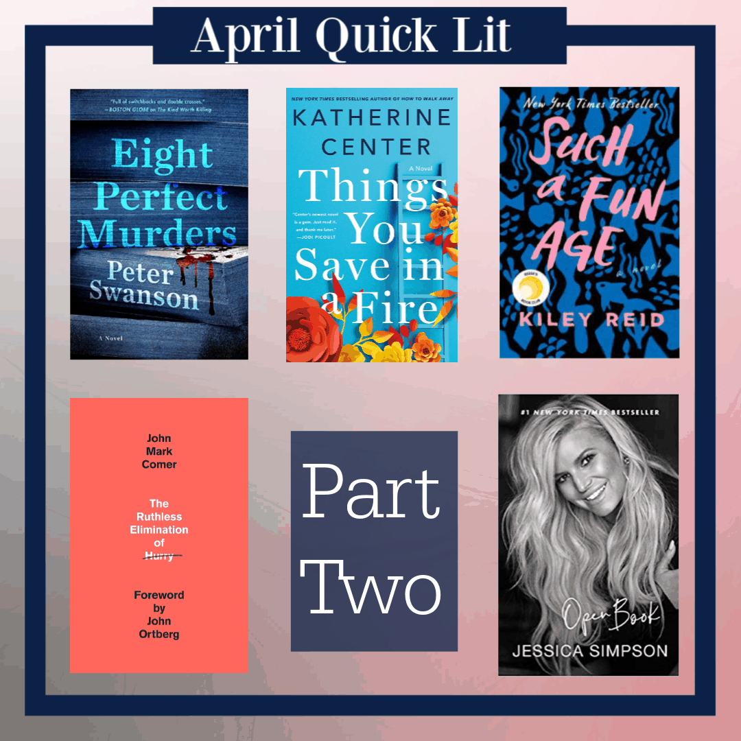 Quick Lit: April 2020 Reading Wrap-Up, Part Two – KendraNicole.net