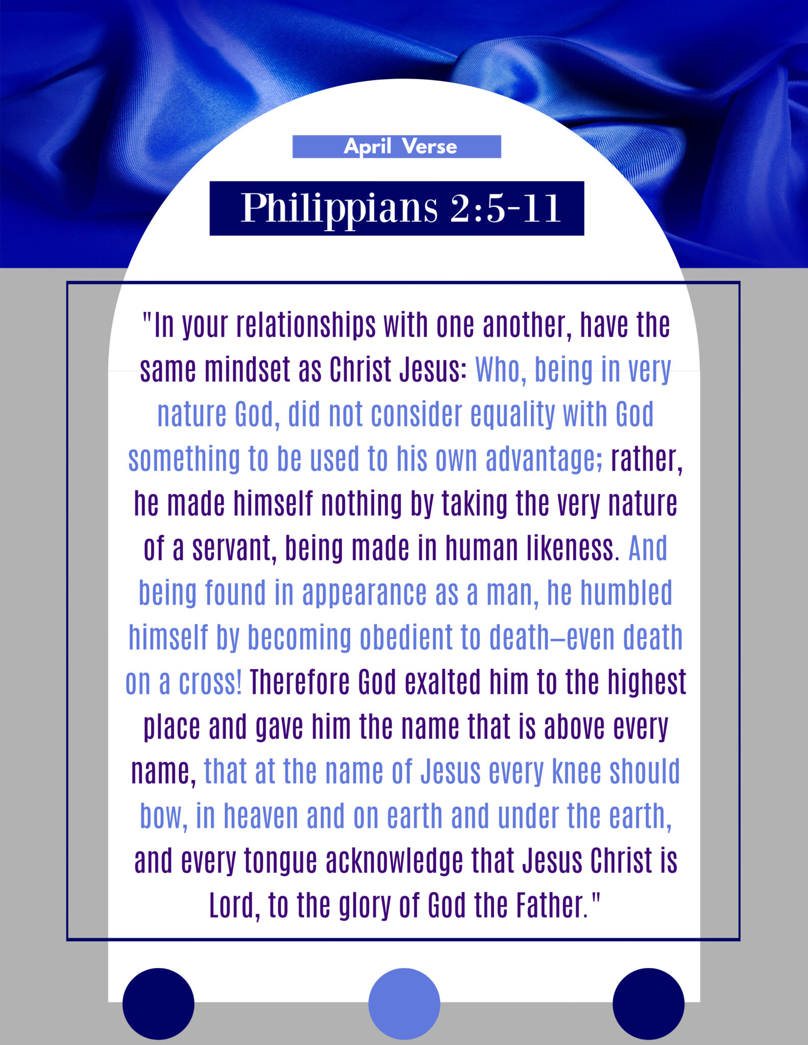 Christ Hymn (April Verse—Philippians 2:5-11) – KendraNicole.net